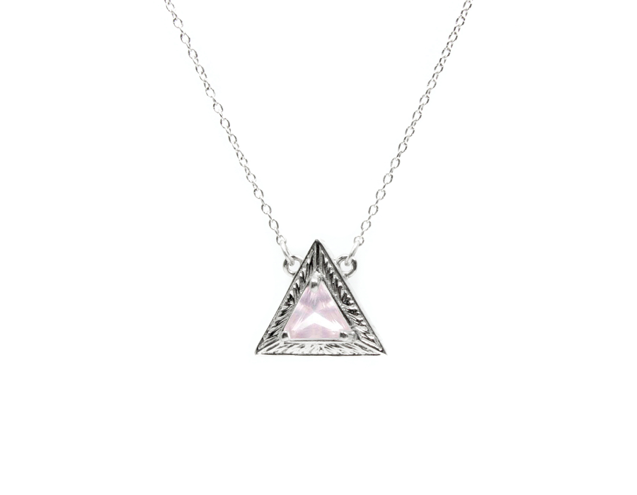 Rose Quartz Crystal Egyptian Pyramid Necklace – Sloane Delmont